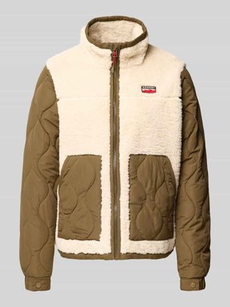 Superdry Regular Fit Jacke mit Kunstfellbesatz Modell FLEECE