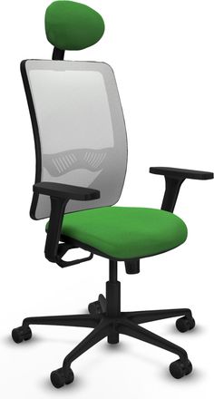 Piqueras y Crespo Verstellbarer Schreibtischstuhl Zulema mit 3D-Armlehnen, h&ouml;henverstellbarer Lendenwirbelst&uuml;tze und festem Kopfteil, ausgestattet mit 3 Positionen und 