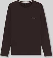 HUGO BOSS Langarmshirt mit kleinem Logo-Schriftzug