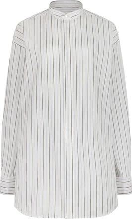 Ami Femme, Blouses et Chemises, Bleu, Taille: 36 FR Chemise Oversize &agrave; Col Anglais Pointu