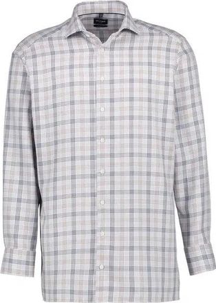 Olymp Herren Hemd grau Baumwolle