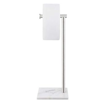 Kes Devidoir Papier Toilette sur Pied Porte Papier Toilette Distributeur Papier Toilette avec Base en Marbre Acier Inoxydable SUS304 Bross&eacute;, BPH285S1-2
