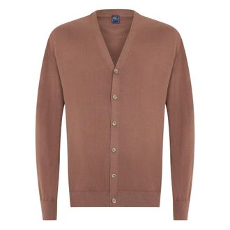 Fedeli Homme, Pulls, Brun, Taille: L Cardigan &Eacute;l&eacute;gant et Polyvalent
