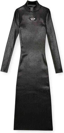 Diesel Robe Au Genou - Noir