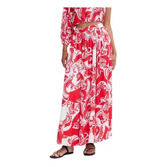 Melissa Odabash Shiloh Skirt - Femme - Jupes - Rouge - Taille: 36 FR