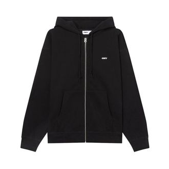 Obey Mutige Works Rei&szlig;verschluss Hoodie Schwarz - - Sweatshirts & Hoodies - Herren - Schwarzk - L