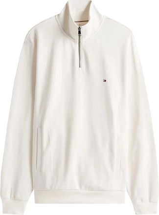 Tommy Hilfiger Homme, Sweatshirts et sweats &agrave; capuche, Beige, Taille: M Essential Intechno 1/4 Zip