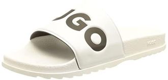 HUGO BOSS Homme Match_it_Slid_rblg Mules, Open White120, 36 EU