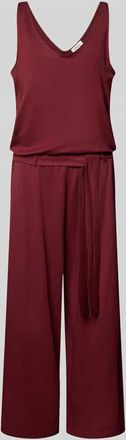 s.Oliver Red Label Regular Fit Jumpsuit mit Bindeg&uuml;rtel aus Baumwoll-Mix