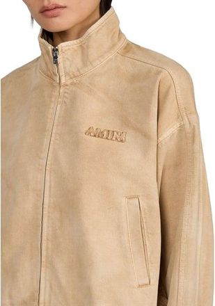 Amiri Veste ample denim en coton m&eacute;lang&eacute;
