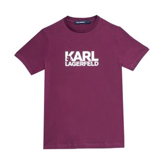 Karl Lagerfeld Homme, Tops, Rouge, Taille: XL Logo T-shirt