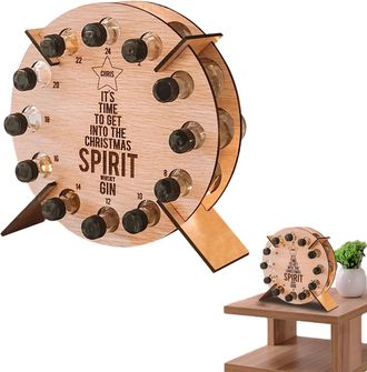 Generico Weihnachtsweinhalter | Weinflaschenhalter mit Countdown f&uuml;r 12 Flaschen - Lustige Weihnachtsdekorationen in Weihnachtsbaumform, Flaschenhalter