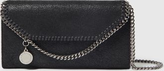 Stella McCartney Falabella Wallet-On-Chain Crossbody, Woman, Black