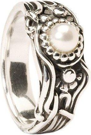 Trollbeads Damen-Ring Jugend Pearl 925 Silber Gr. 58 (18.5) - TAGRI-00168