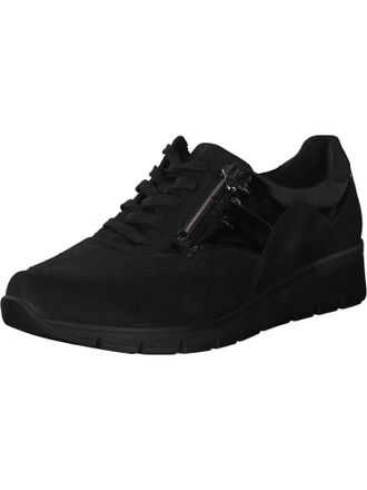 Waldl&auml;ufer Sneaker low Schn&uuml;rschuh Damen 626K02-413 001 Echtleder in schwarz