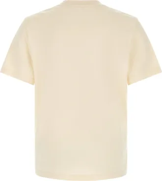 Moncler Logo-Embroidered Cotton T-Shirt - Ivory