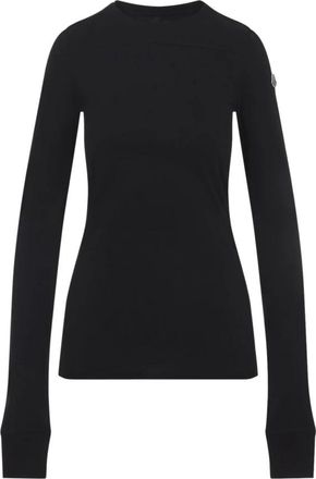 Moncler Femme, Tops, Noir, Taille: 42 FR Girder Ls T-Shirt