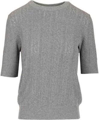 Lisa Yang Pull Col Rond - Gris