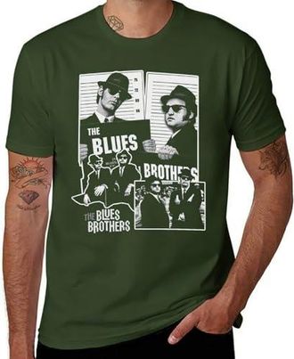 Generic Blues Brothers - Camiseta para Hombre Y Hombre | Dan Aykroyd Film | M2, Vert militaire, 6XL