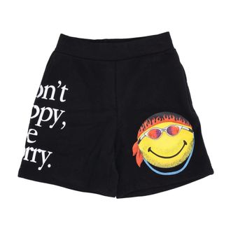 Market Smiley Logo Sweatshorts Schwarz - - Shorts - Herren - Schwarzk - XL