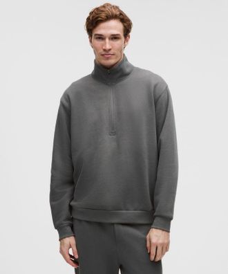 lululemon Haut demi-zipp&eacute; Steady State pour Hommes - Gris - Taille XL