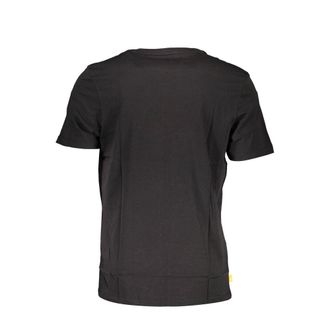 Timberland Logo-Print Organic Cotton T-Shirt - Black