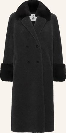 Americandreams Americandreams Wool Coat Long Fiona schwarz