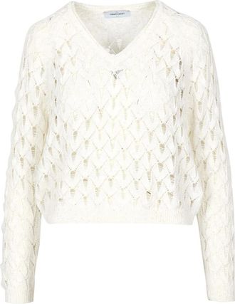 Gran Sasso Femme, Pulls, Blanc, Taille: 38 FR Gran Sasso White
