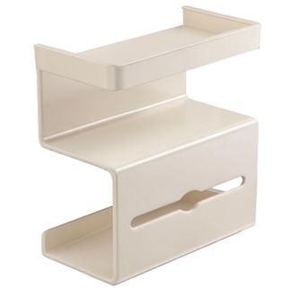 Generico Toilettenpapierhalter mit Ablage | Halterung ohne Bohren f&uuml;r Badezimmer, moderner platzsparender Fu&szlig; f&uuml;r kleine Badezimmer, H&auml;user und Wohnwagen