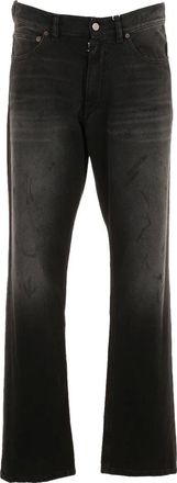 Maison Margiela Homme, Jeans, Noir, Taille: W34 Jeans droits