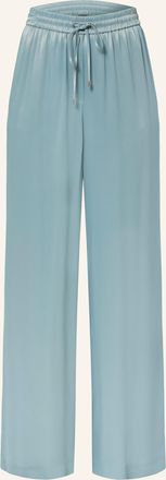 HUGO BOSS Marlenehose Tavati Aus Satin blau