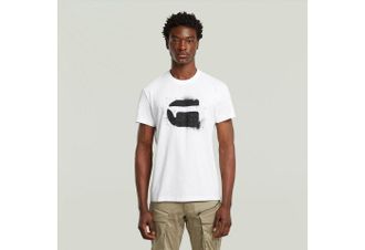 G-Star T-Shirt Spray G Logo mit Rundhals