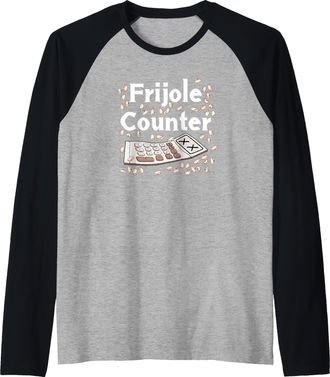 So Cool Designs Frijole Counter Lustiger Buchhalterrechner und Bohnen Raglan