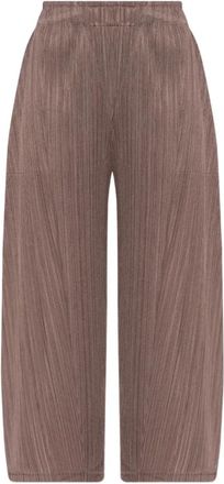 Issey Miyake Femme, Pantalons, Brun, Taille: 46 FR Pantalone