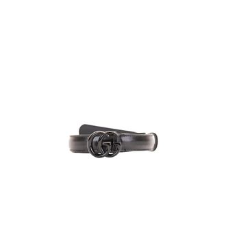 Gucci Lederg&uuml;rtel - - Accessories - Damen - Schwarzk - 65 CM