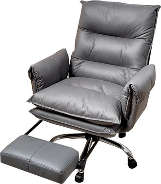 Generic Hochlehner-Schreibtischstuhl,ergonomischer Stuhl,beige,Computer-Gaming-Arbeitsstuhl Rollen,drehbare R&uuml;ckenlehnenverstellung Chefsessel(Farbe: Dunkelgr