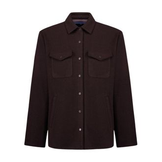People of Shibuya Hemden-Effekt-Wolle - - Jackets - Herren - Braun - S