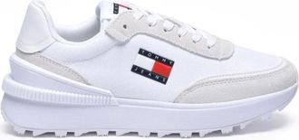Tommy Jeans Femme, Chaussures, Blanc, Taille: 41 EU Tech Runner ESS