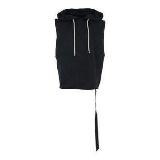 Rick Owens Homme, Sweatshirts et sweats &agrave; capuche, Noir, Taille: L Tunique &agrave; Capuche Top