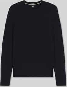 HUGO BOSS Regular Fit Strickpullover aus Schurwoll-Kaschmir-Mix Modell HETICO