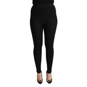 Dolce & Gabbana Femme, Pantalons, Noir, Taille: 36 FR Leggings