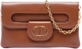 Dior Sac Double Pre-owned - Femme - Pre-owned - Brun - Taille: ONE Size