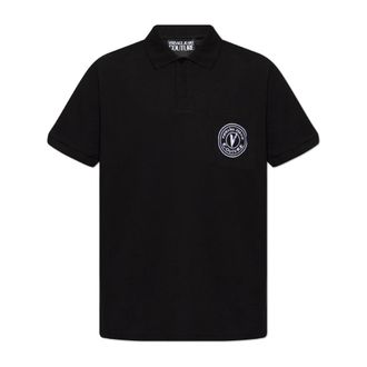 Versace Jeans Couture Polo mit Logo - - Tops - Herren - Schwarzk - L