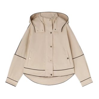 Motivi Kurzer Parka aus technischer Baumwolle - - Jackets - Damen - Beige - XS