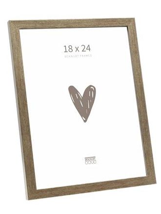 Deknudt Frames Bilderrahmen für Foto 18x24 cm in Bronze - Holz Bilderrahmen für Fotos, Poster oder Poster - S243D2 - zum Aufstellen oder Aufhängen