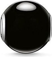 Thomas Sabo Femmes Hommes-Bead Obsidienne Karma Beads Argent Sterling 925 noir K0002-023-11
