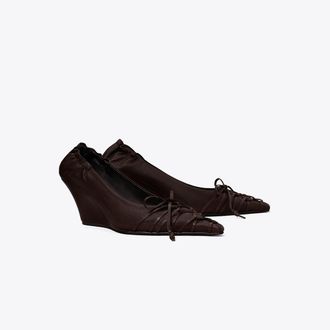 Tory Burch Keilabsatzschuh mit Schn&uuml;rung