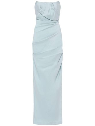 Rachel Gilbert robe longue Sienna - Bleu