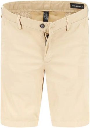 Karl Lagerfeld Herren Shorts beige Baumwoll-Stretch