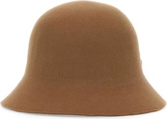 Helen Kaminski Caps & Mützen - Classic Bucket Hat With Leather Accent - Gr. ONE SIZE - in Braun - für Damen